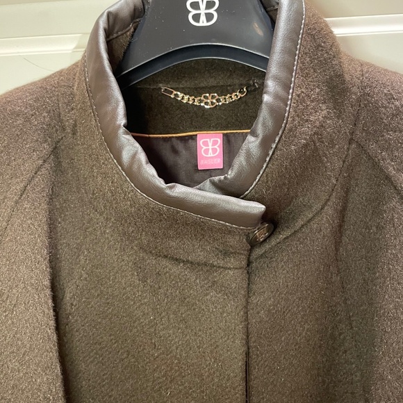 Basler | Jackets & Coats | Basler Mohair Coat Wleather Trim | Poshmark